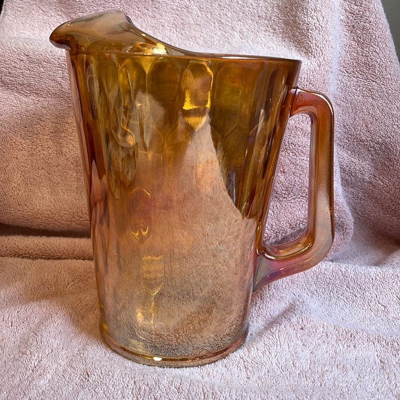 Dining | Vintage Amber Glass Pitcher | Poshmark